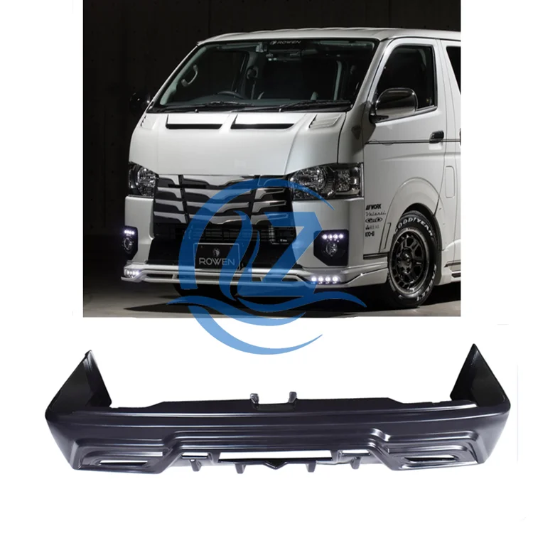 2014+ hiace200 mini bus hiace 1695 abs modification rear bumper ...