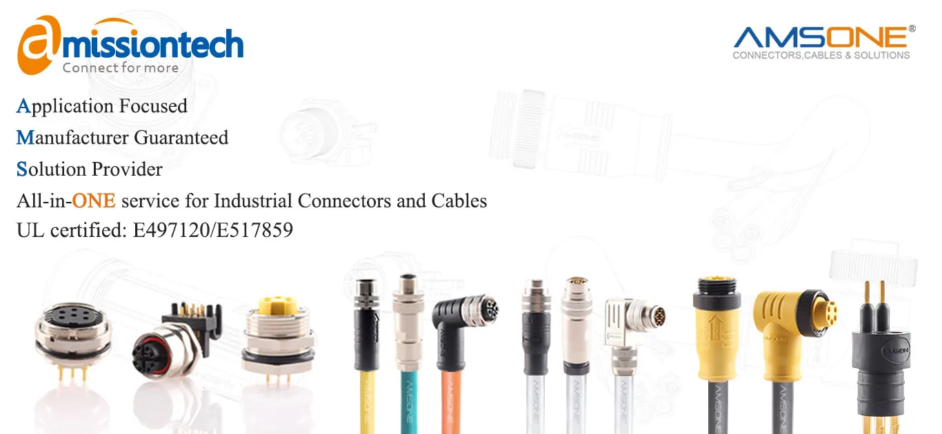 Amissiontech Costom Morden Style Waterproof 4pin Barrel-style 1 To 2 M8 Connector - Buy M8 ...