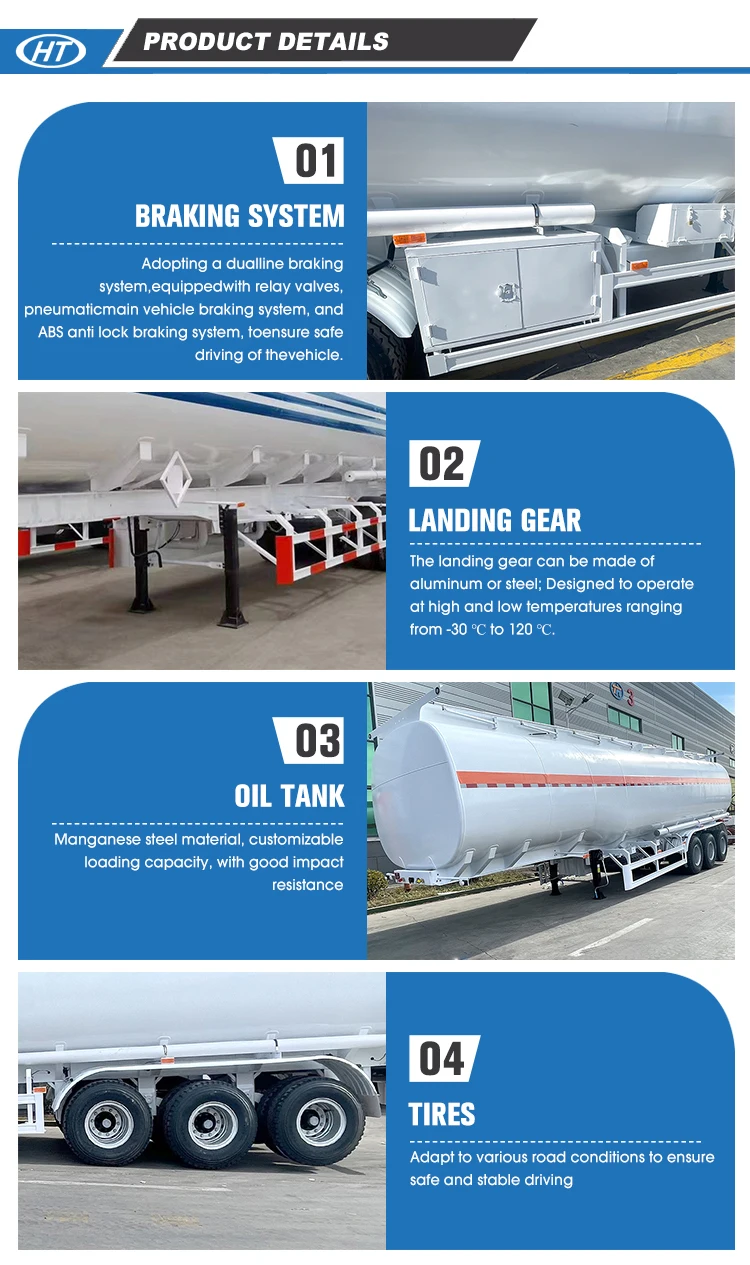 Hot Sale Semi-trailer 39 000l Tanker Trailer 2axle 3axle Utility ...