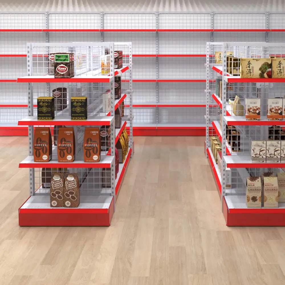 Retail Shelving Supermarket Storage Rack Chips Display Rack Super ...