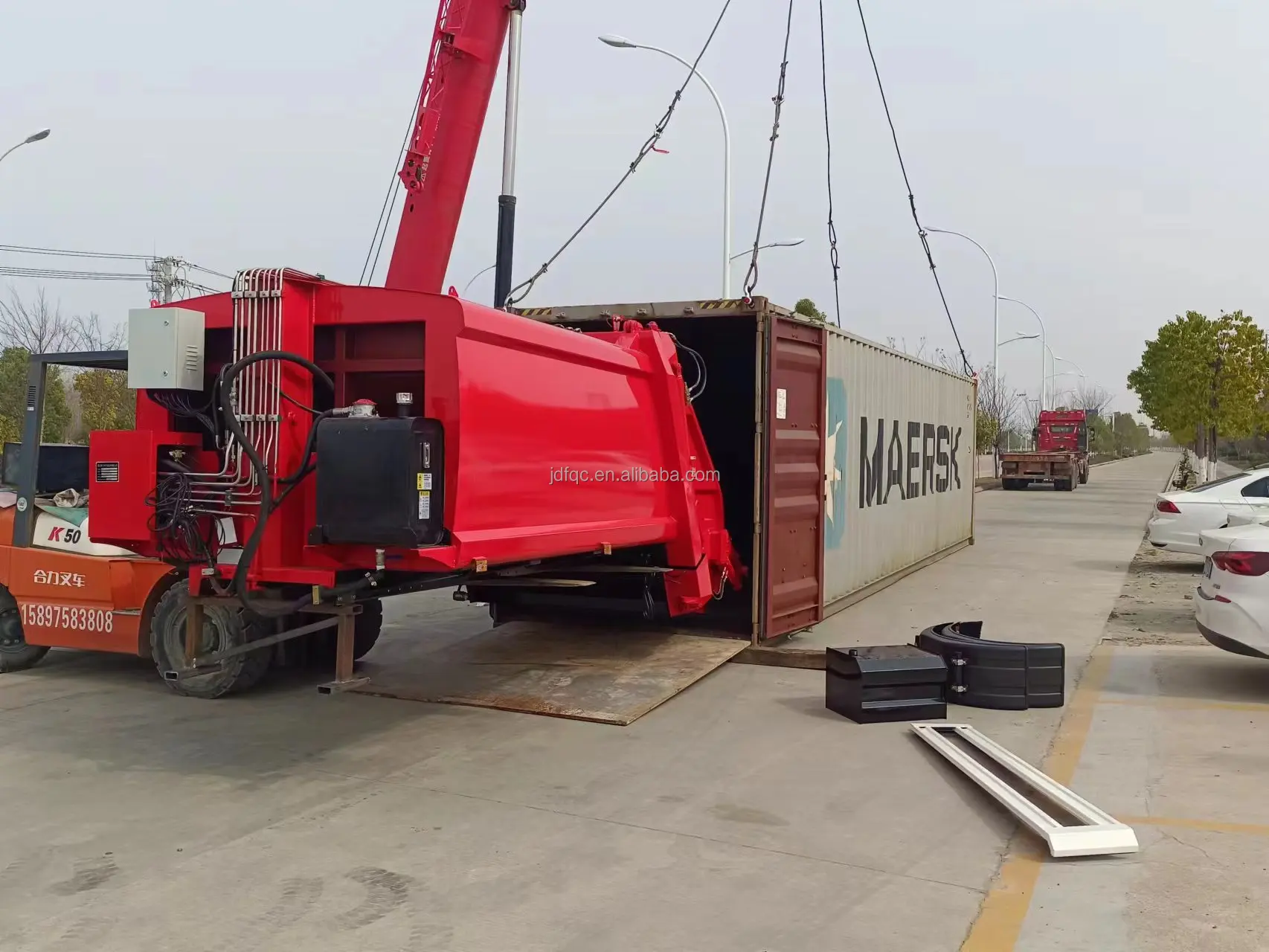 16 Cbm Body Garbage Truck Compactor Rear Loader - Buy Waste Compactor ...