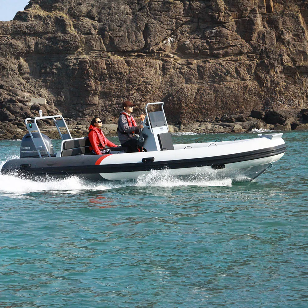 430 Cm Deep-V Aluminum Rigid Hull Inflatable Rib Boat for Sale