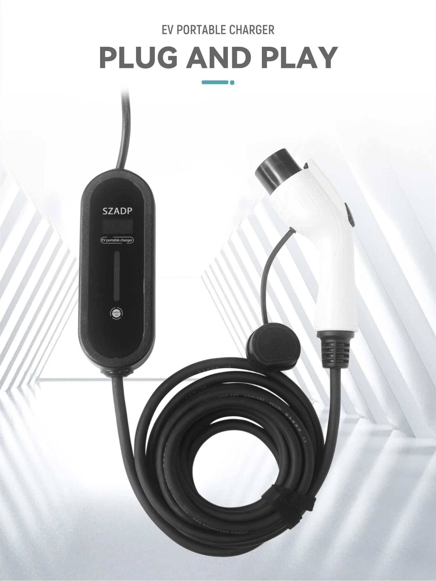 ADP High Quality EV Charger Gun - 3.5KW/7KW Portable Charger