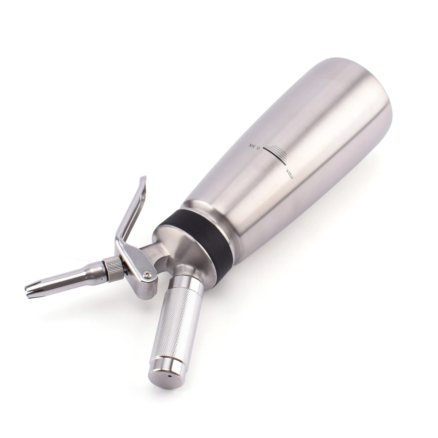 Professional 500ml Whipped Cream Dispenser - Stainless Steel