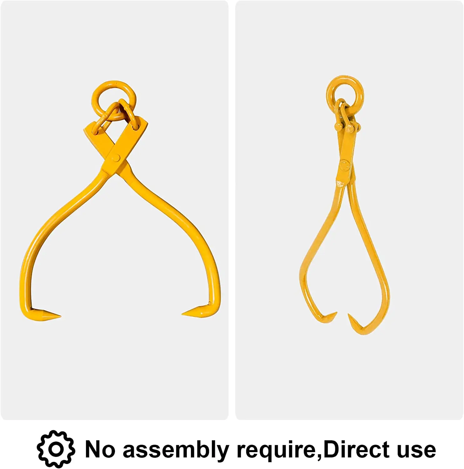 32inches Timber Lifting Claws Long Tongs Logging Tool Log Grabber ...