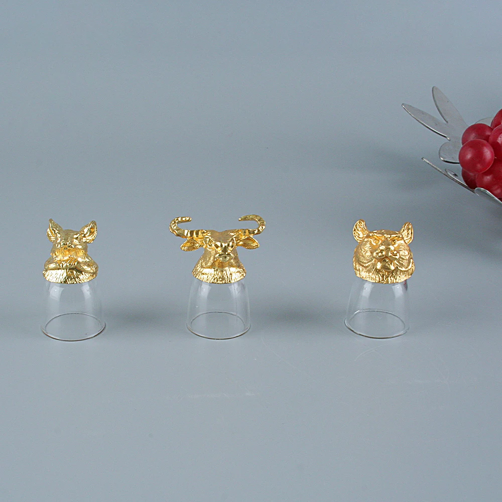 Liqueur Glassware Gift Set Wine Alloy Crystal 12 Chinese Zodiac ...