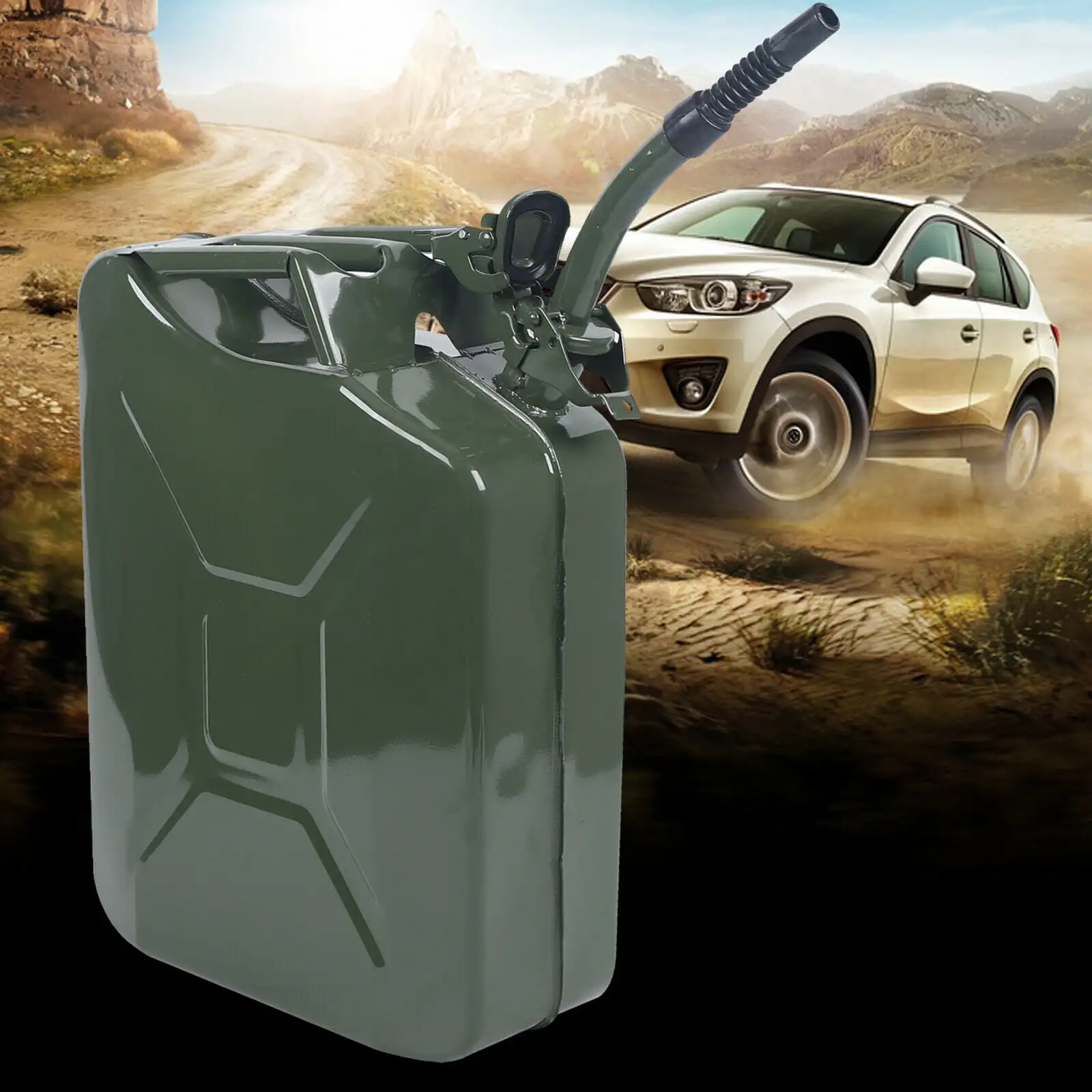 20 Liters Metal Jerry Can Gasoline Stainless Steel Fuel Jerry Gas Cans ...
