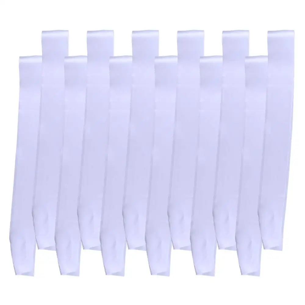 Blank White Satin Sash