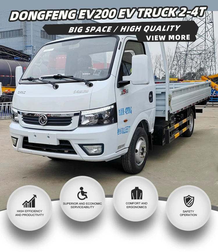 Dongfeng Diesel Engine 4x2 Small Cargo Truck 1-10 Ton Capacity Load Mini Truck