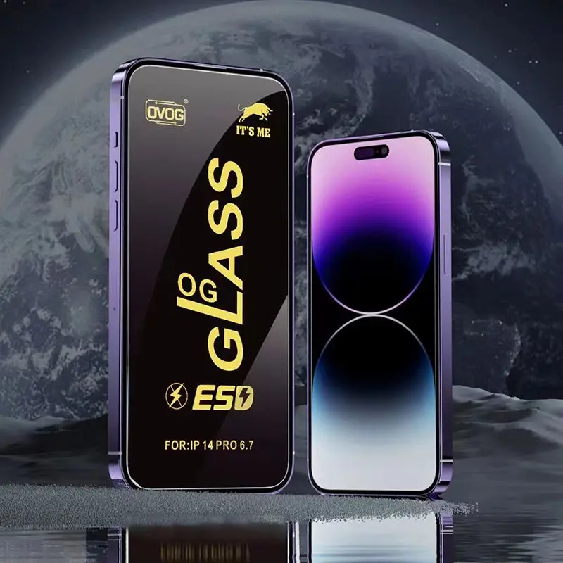 Anti Static Mobile Phone 9H OG Screen Protector for Iphone15 14 13 12 ...