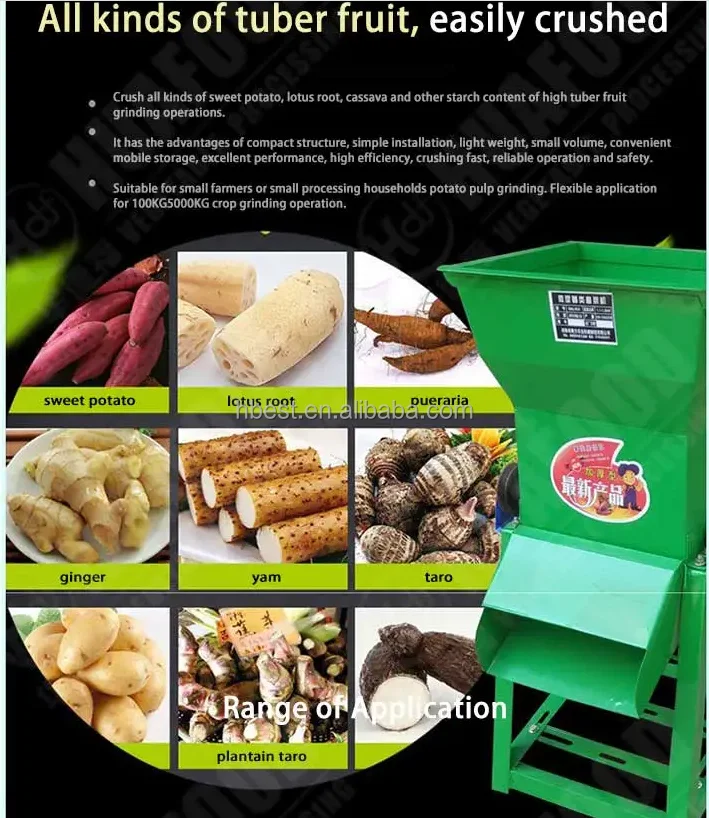 Industrial Fresh Cassava Grating Paste Potato Flour Milling Sweet ...