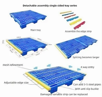 Assemblable Splicing Warehouse Racking Transport Packaging Plastic ...