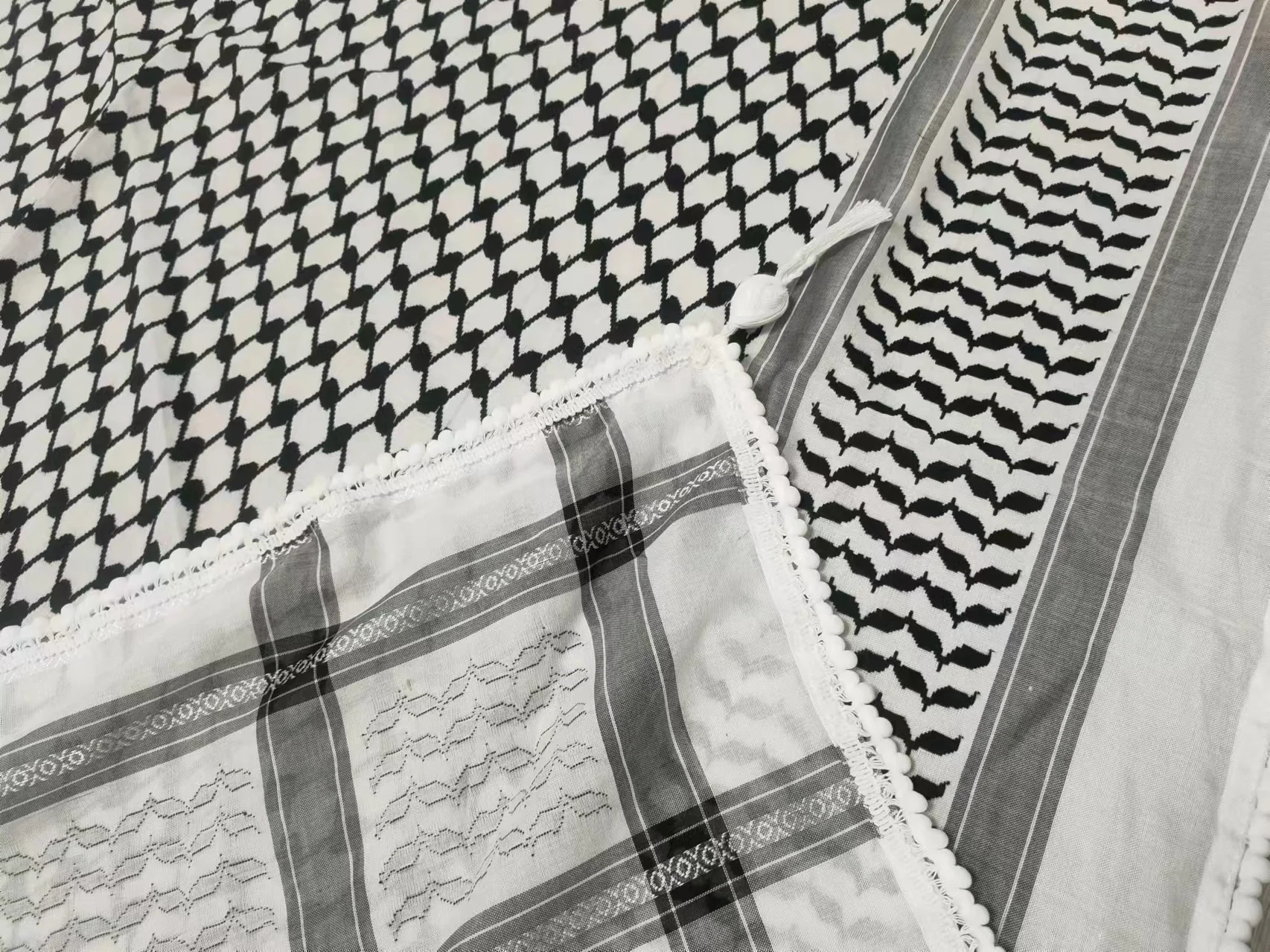 Cotton Kuffiyeh Arafat Scarf For Men & Women - Oem Available