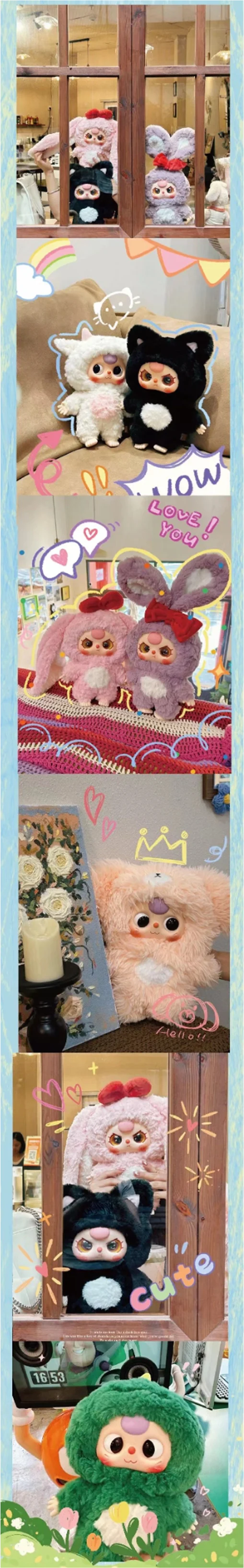 Baby Three First Generation Jumbo Plush Doll 400% Larger Mystery Blind ...