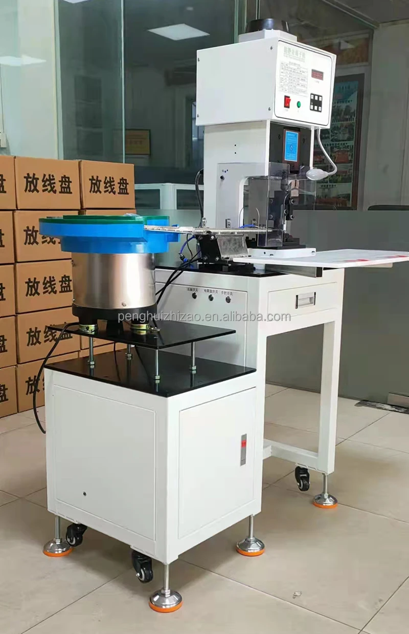 Semi Auto Bulk Single Terminal Crimping Machine with Feeder