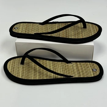 New Design Summer Seagrass Slipper Natural Straw Indoor Outdoor Sandals ...