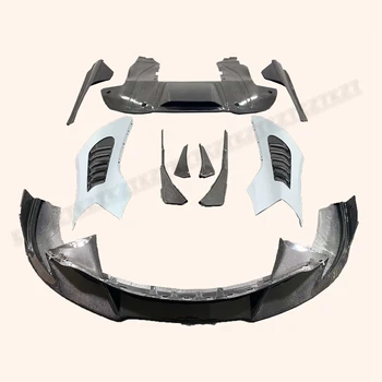 For Mclaren 720s Carbon Fiber Vt Style Body Kits 10pcs Fl/rl/dif/hood ...