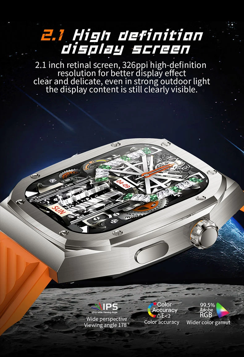 Z79 Max Smart Watch Shockproof Ip68 Waterproof Compass Nfc 2.1inch Hd 460mah Battery Z79 Max ...