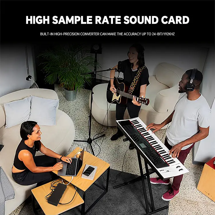 MD44 Professional USB Sound Card - 24 Bit 192khz Audio Interface