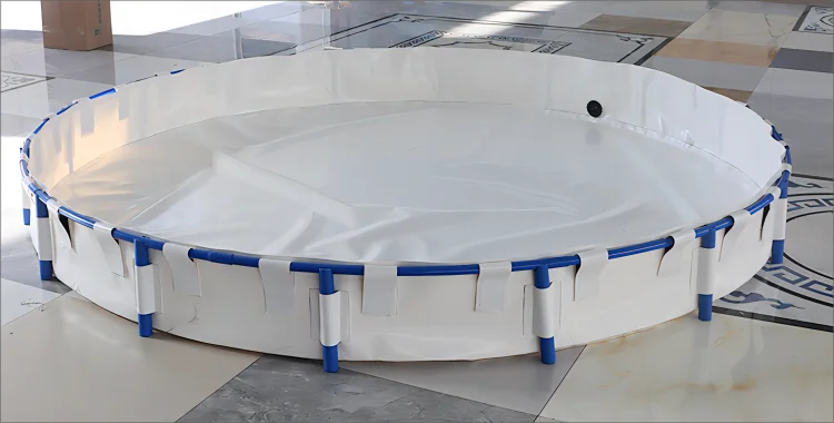 Portable Fish Pond Big Size Koi Pond Tanks Plastic Fish Tank Low ...