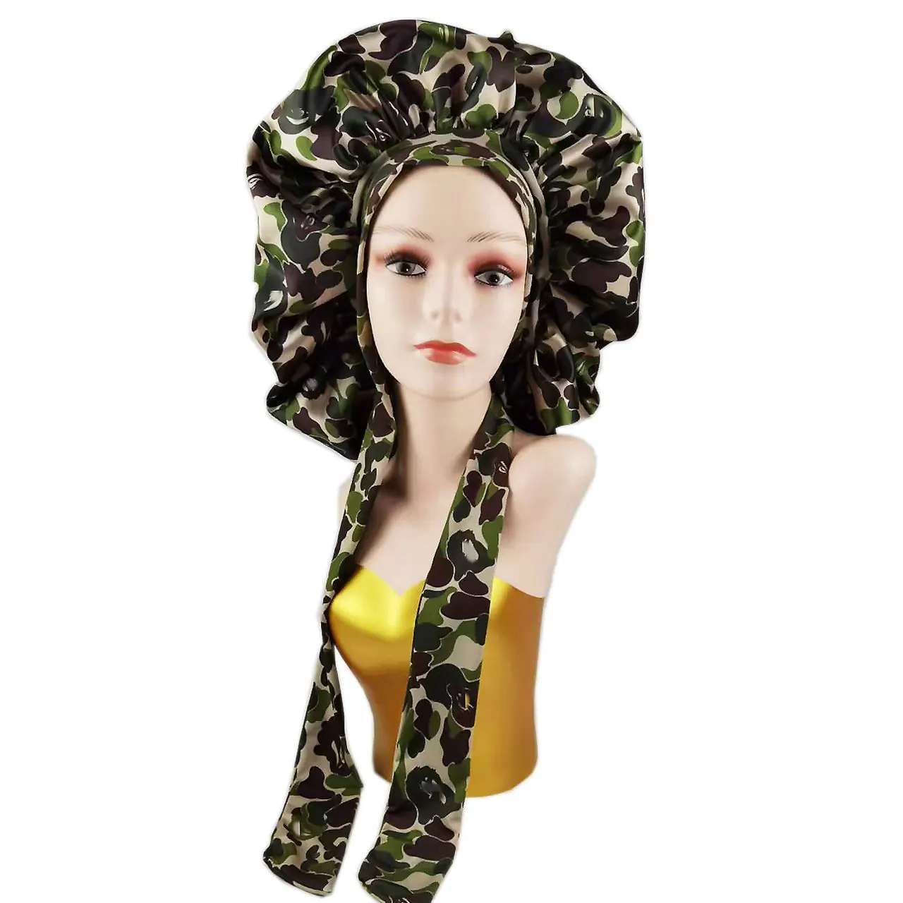 2023 Factory Vendor Reversible Bonnet Edge Wrap Custom Long Band Satin ...