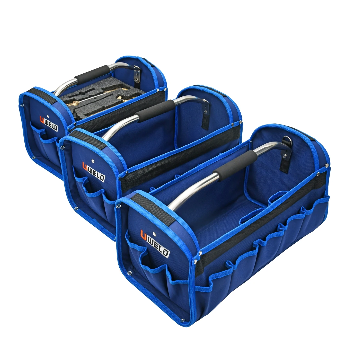 Uweld18.5" Open-Top Tool Carrier Tool Tote With Rotating Handle ...