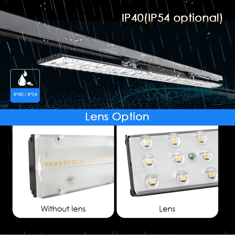 Ultra Thin Slim Bay Light Led Linear Panel Lights 20w 40w 60w Dimmable ...