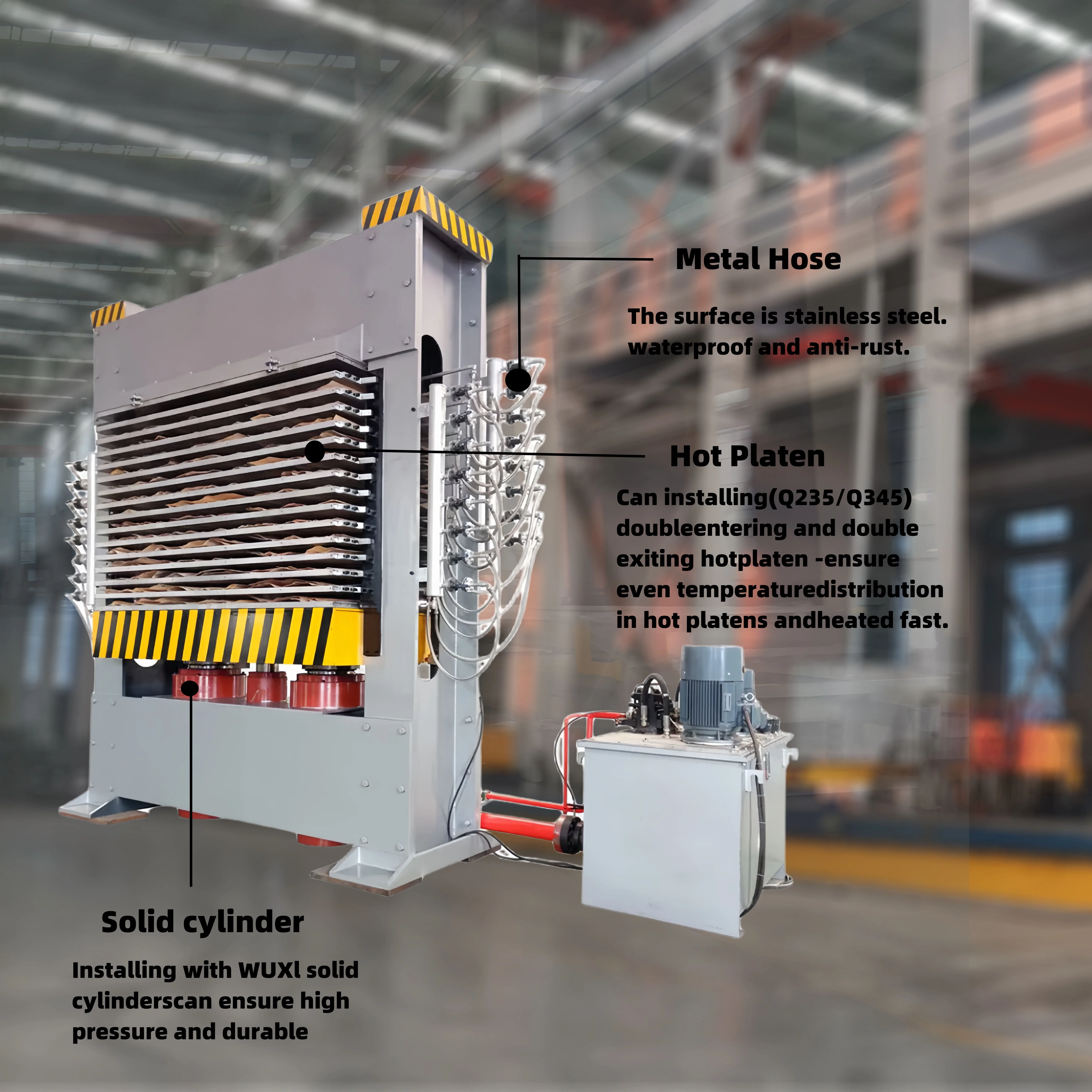 Automatic Hydraulic Hot Press Machine for Plywood Making Machine ...