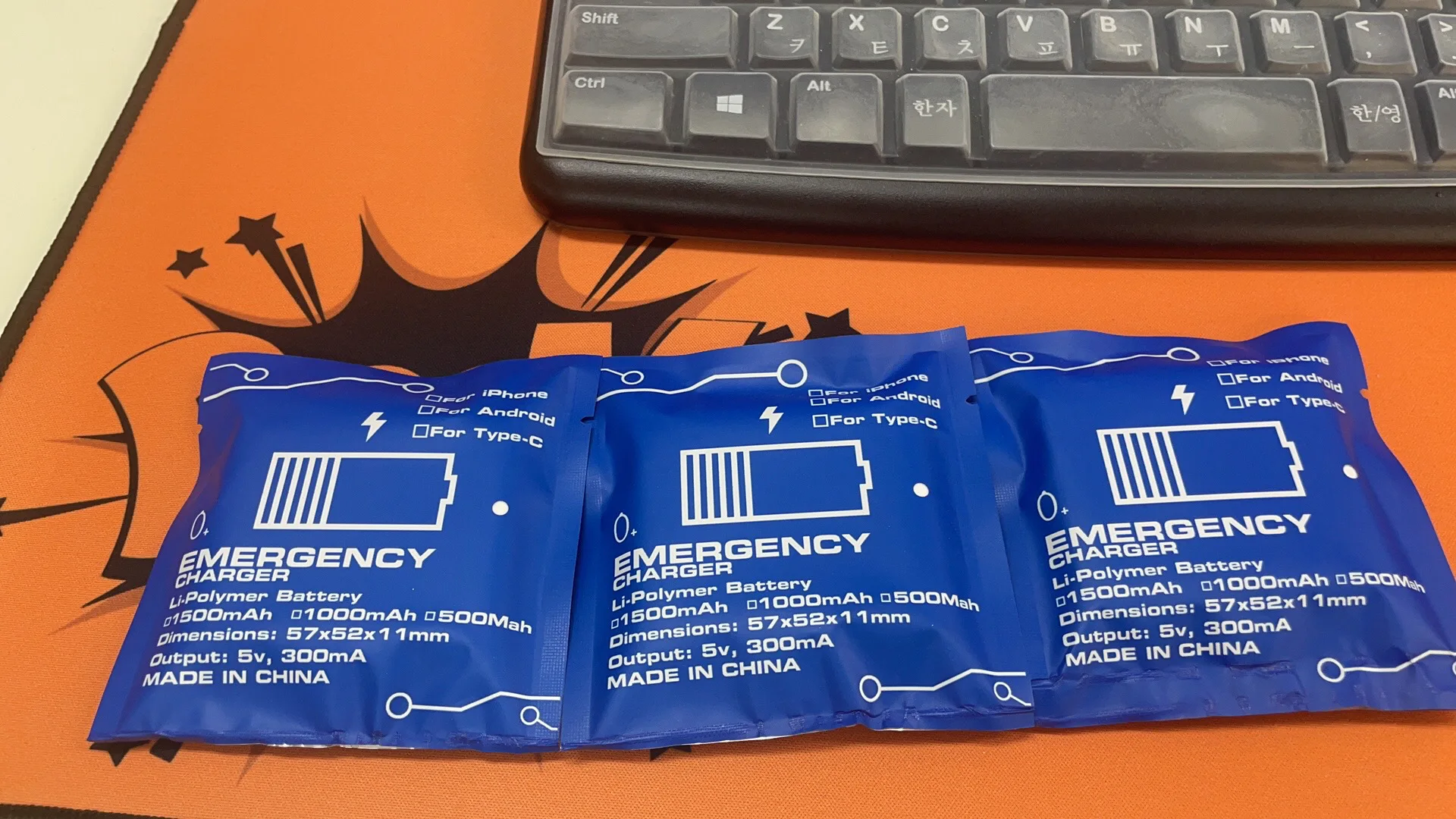 Disposable Power Banks - Emergency Chargers with Type C, Micro USB