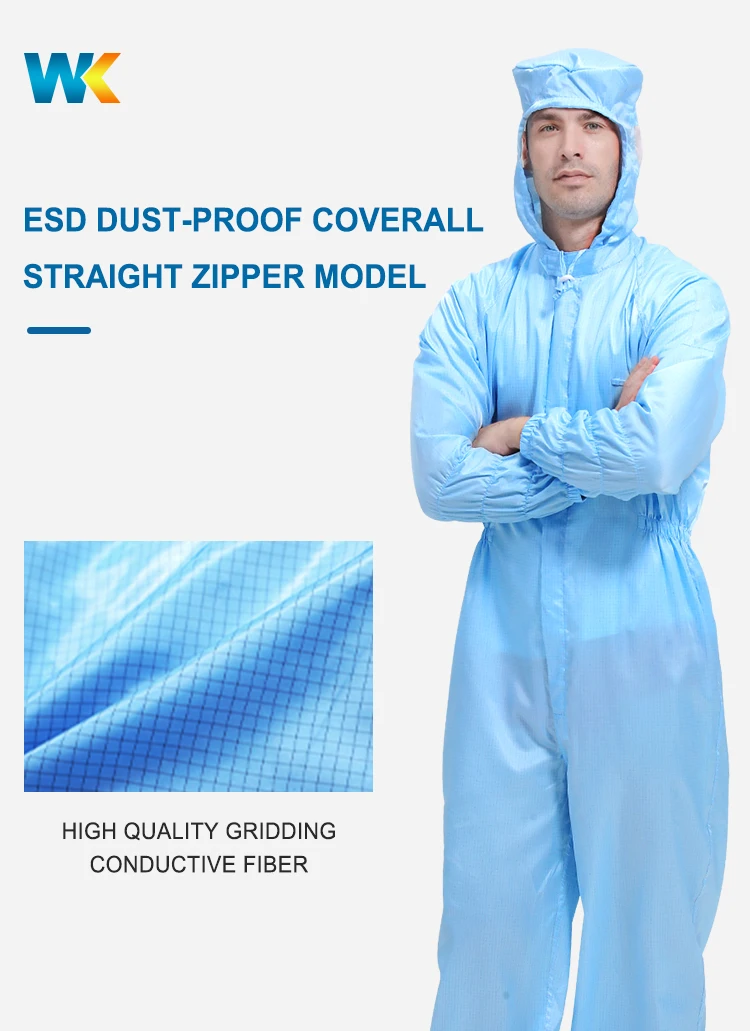 Hot Selling Antistatic Coverall Cleanroom Esd Garments Esd Clothing ...
