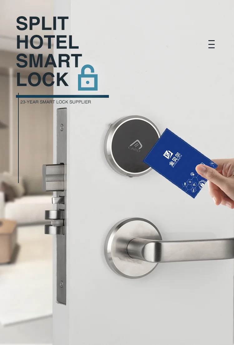 Split Design Smart Door Lock Intelligent Home Security Door Handle ...