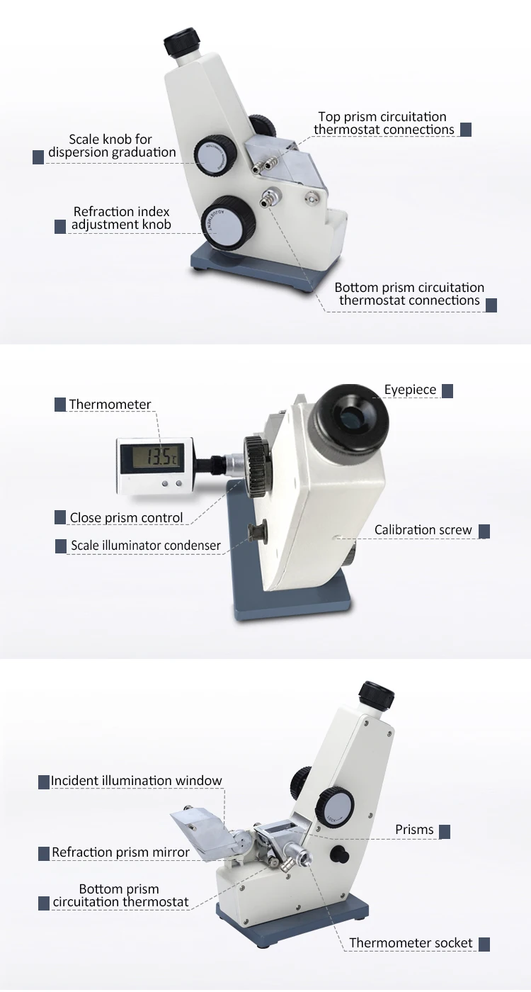 Abbe Refractometer - Precision Digital Brix Measurement