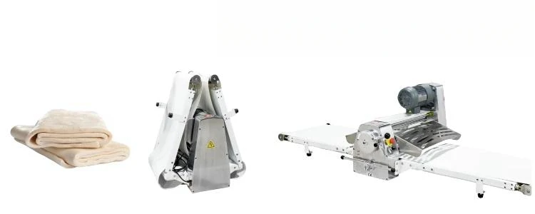 Commercial Automatic Dough Roller Sheeter And Cutter Croissant Making ...