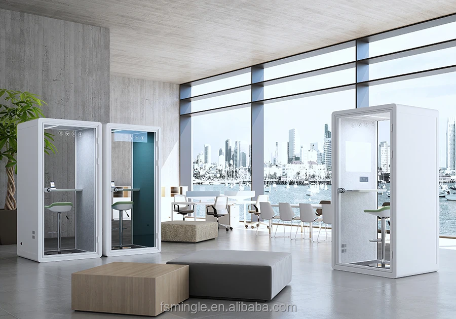 Single Seater Office Meeting Booth - Acoustic Privacy Pod
