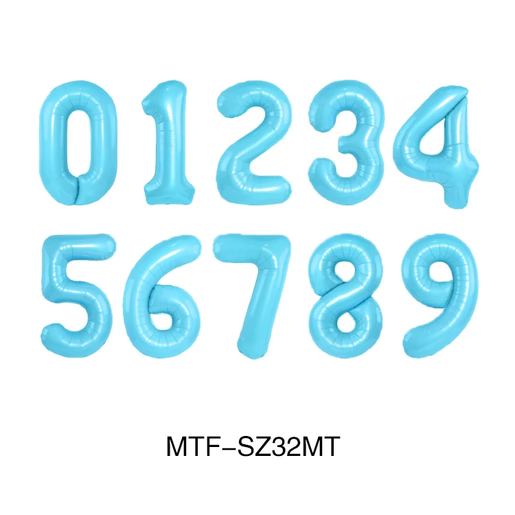 Mtf Hot Sales 32 Inch Number Foil Balloon Helium Balloons For Birthday ...