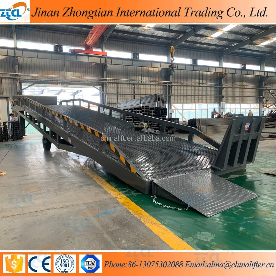 Forklift Truck Container Mobile Loading Yard Ramp With Adjustable ...