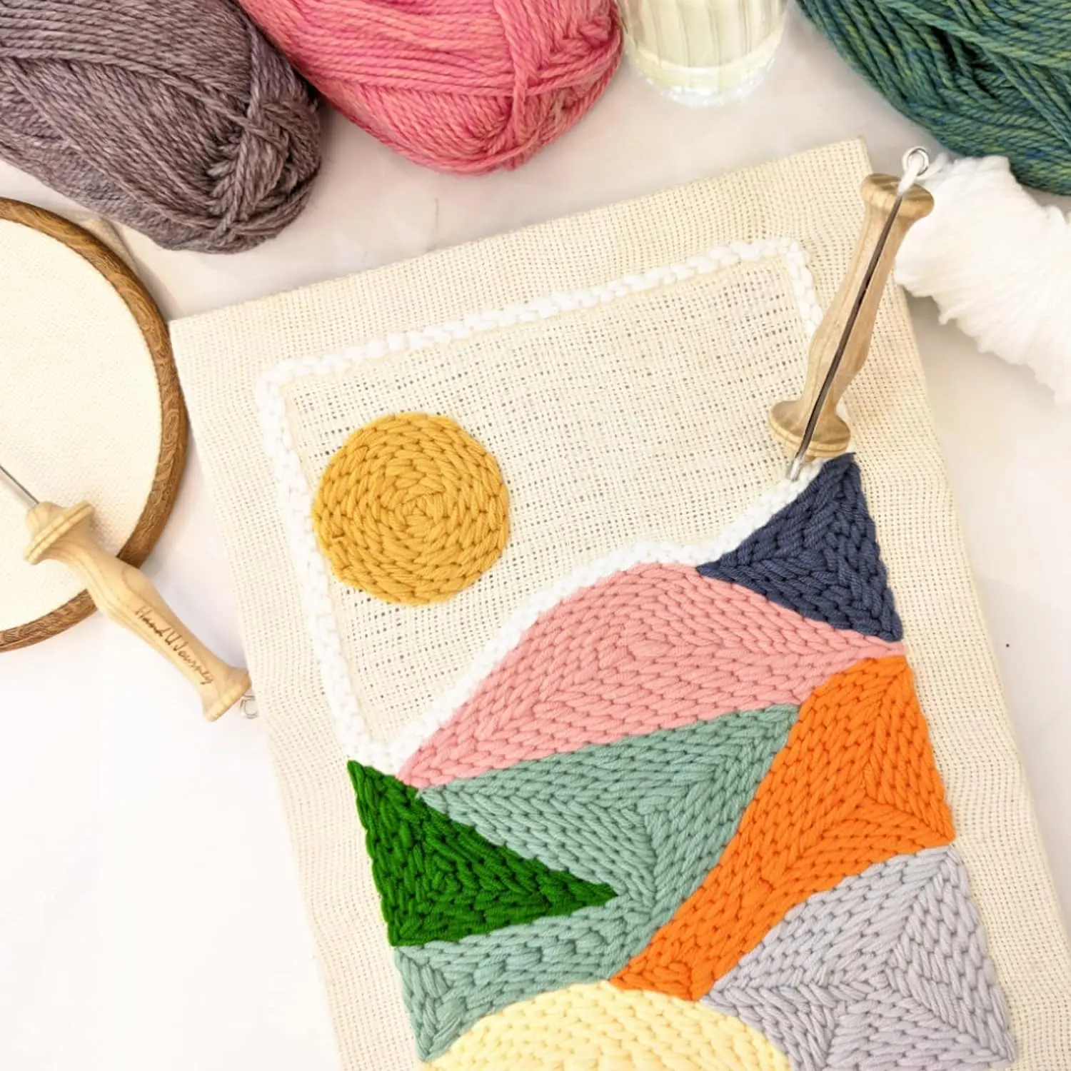 Alibaba.com: Punch Needle/Rug Hooking Frame covered with Monk's Cloth ...