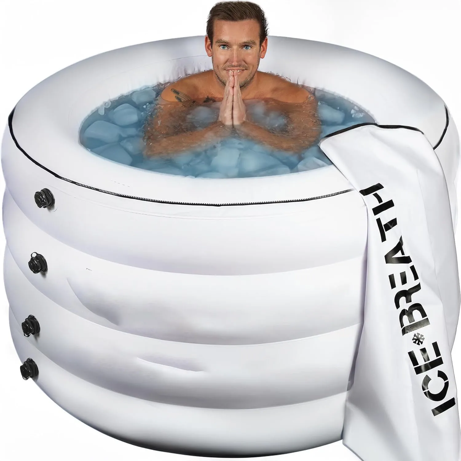 Portable Ice Bath Tub For Athletes With Cover Inflatable Cold Plunge ...