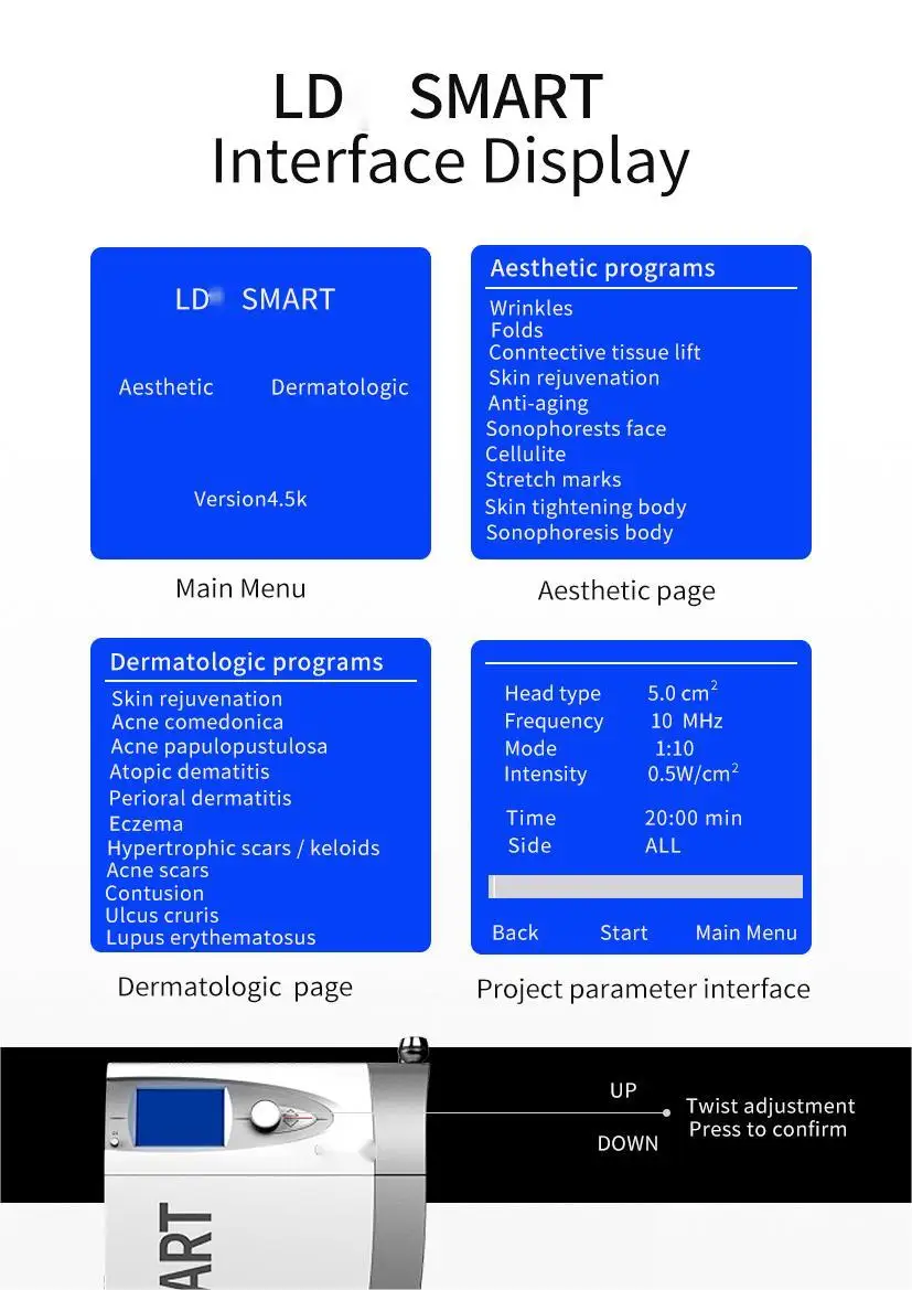 2025 Portable Facial Machine 1mhz 3mhz 10mhz Repair Skin Rejuvenation ...
