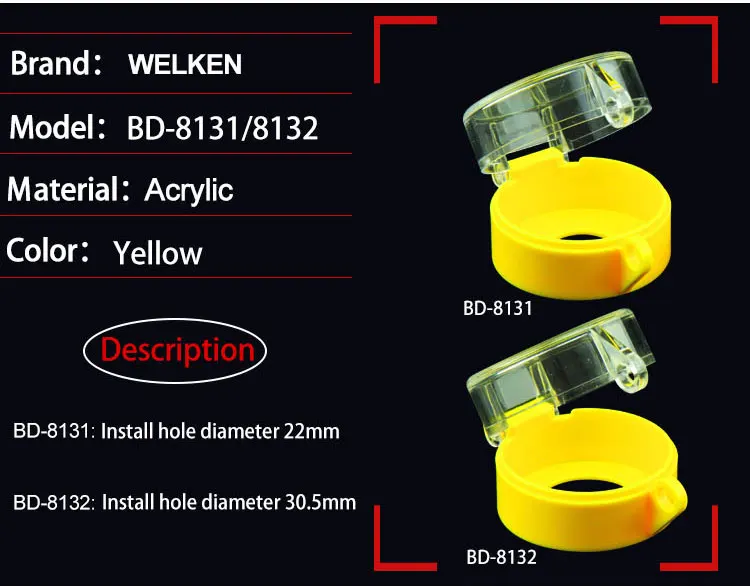 22mm Emergency Stop Button Safety Locks Insulation Safe Electrical ...