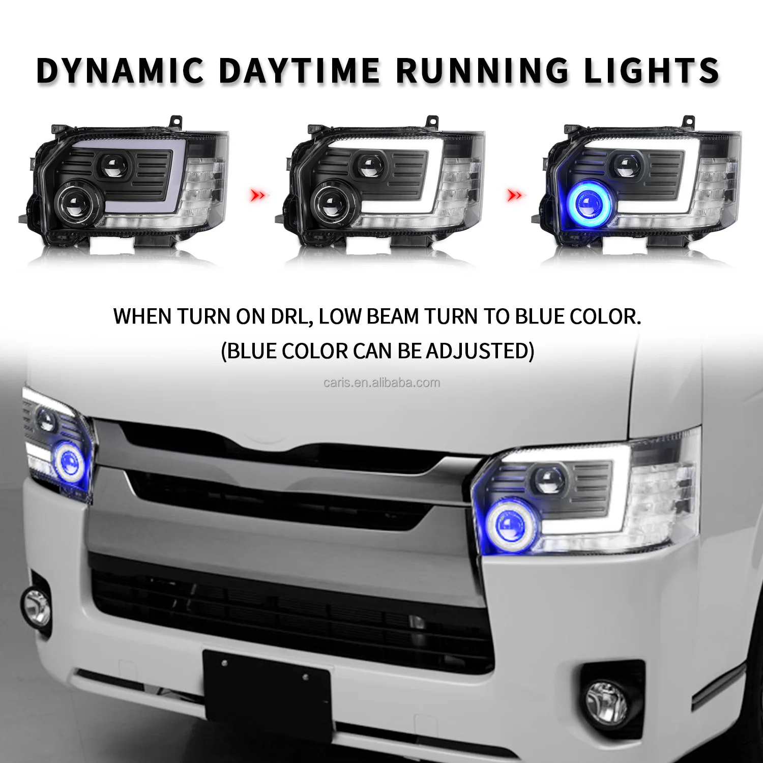 Archaic LED Headlights for Toyota Hiace 200 SERIES