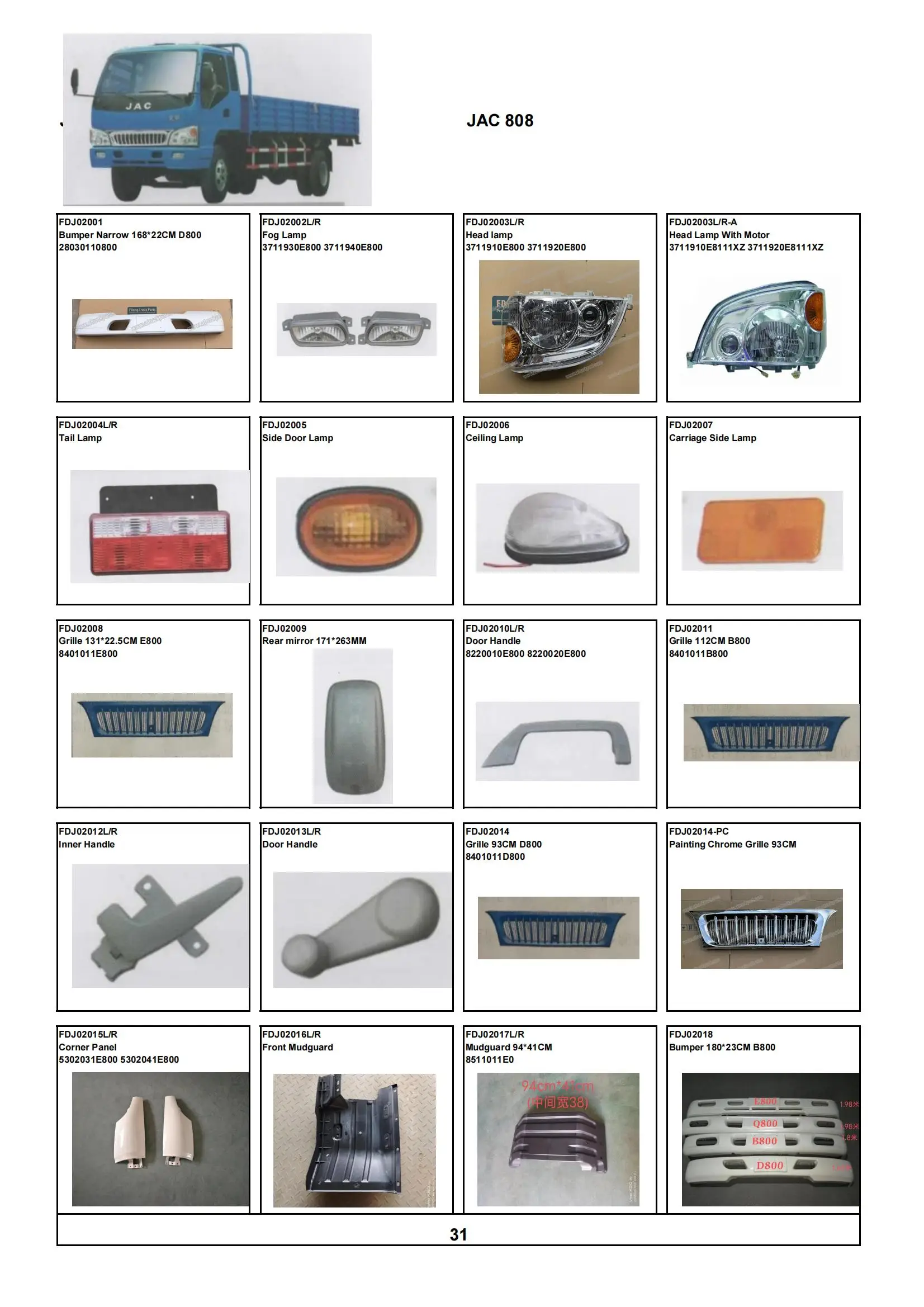 Front Mudguard RH for JAC 808 TRUCK Spare Parts| Alibaba.com