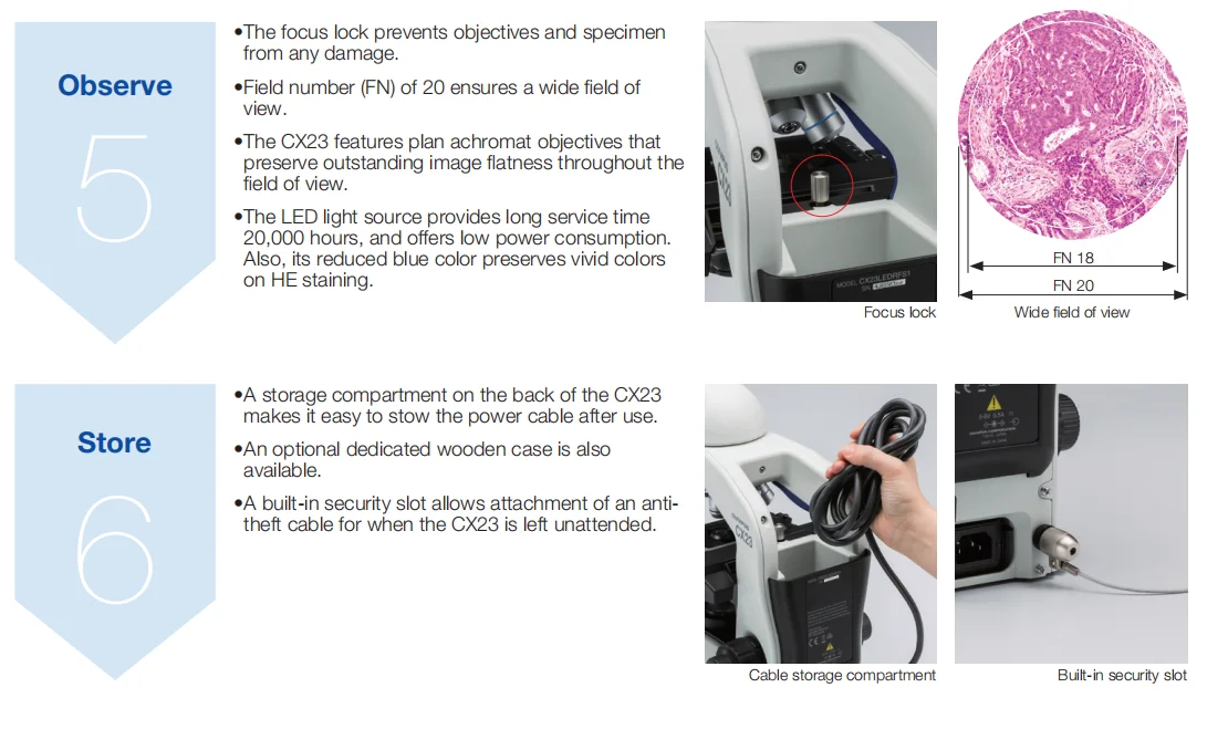 Olympus CX23 Biological Microscope - Infinity Optical System