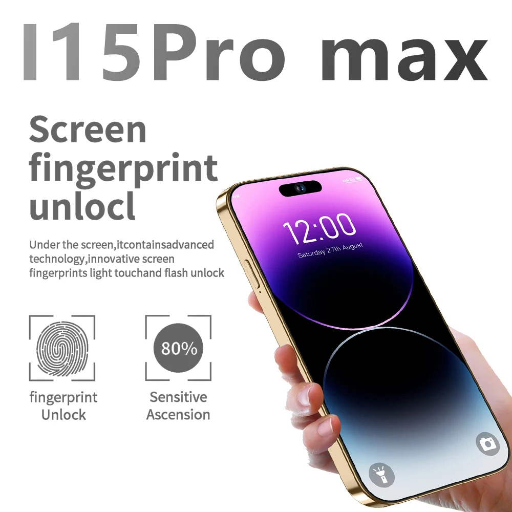 I15 Pro Max Celular Android Smartphone 5g I 512gb 256gb Mobile Phone ...