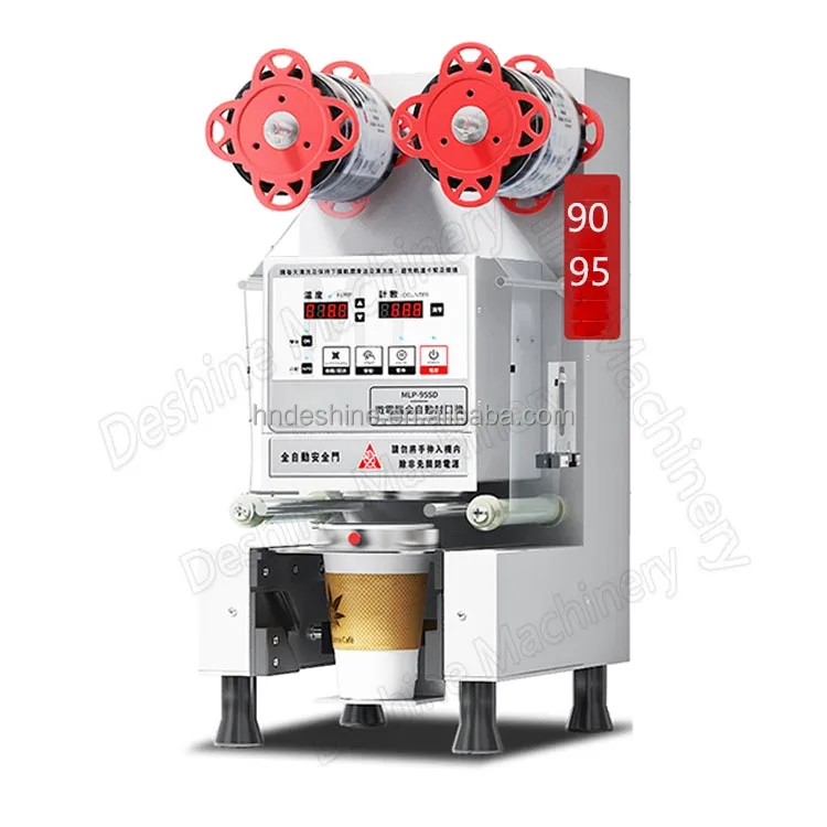 Bubble Tea Sealing Machine Sealing Film Cutting Machine Popping Boba ...