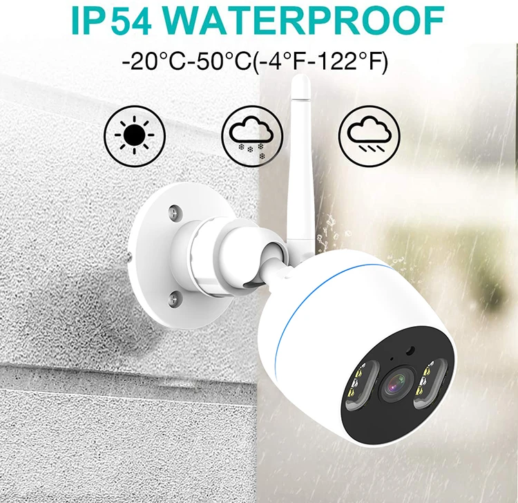 Hot Sale Hd Smart Wireless Camera Ai Human Detection Audio Infrared Two-way Voice Ip65 ...
