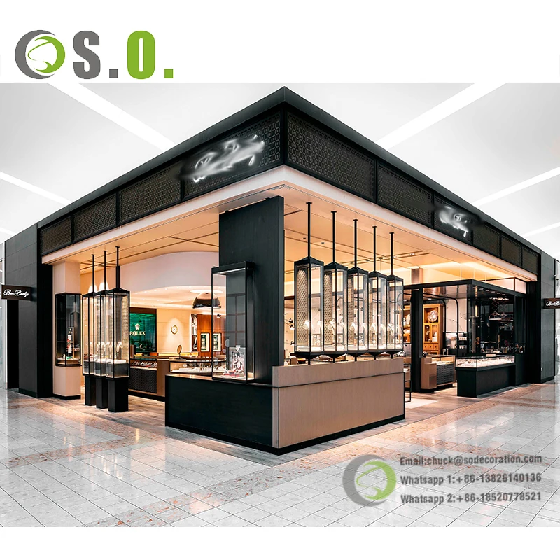 Customized Modern Watch Shop Interior Display Furniture Design ...