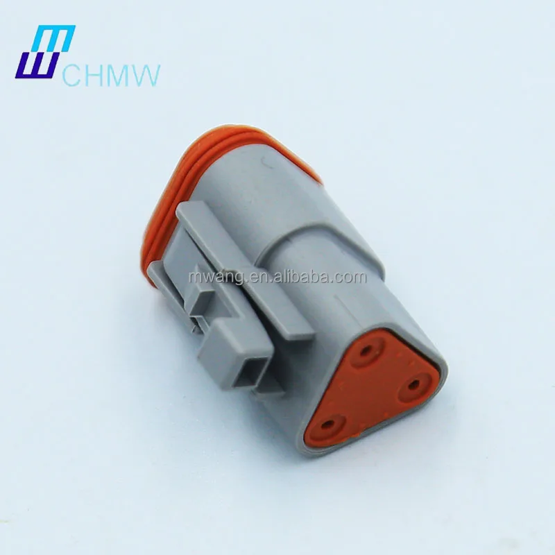 Dt04-3p-p007 Alternative Deutsch Dt Series Gray 3 Pin Way Y Receptacle ...