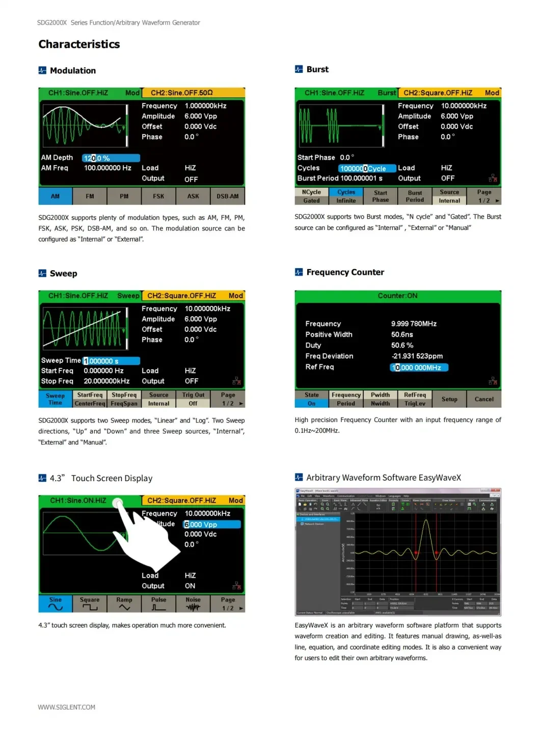 Siglent SDG2000X Series Siglent SDG2042X Function/Arbitrary Waveform ...