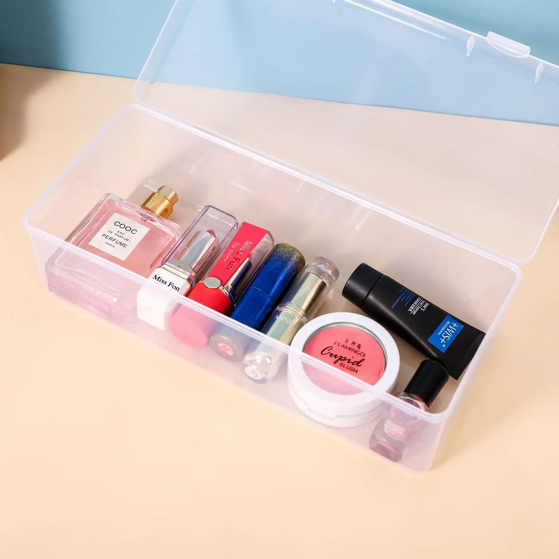 Rectangular Empty Mini Clear Plastic Organizer Storage Box Containers ...
